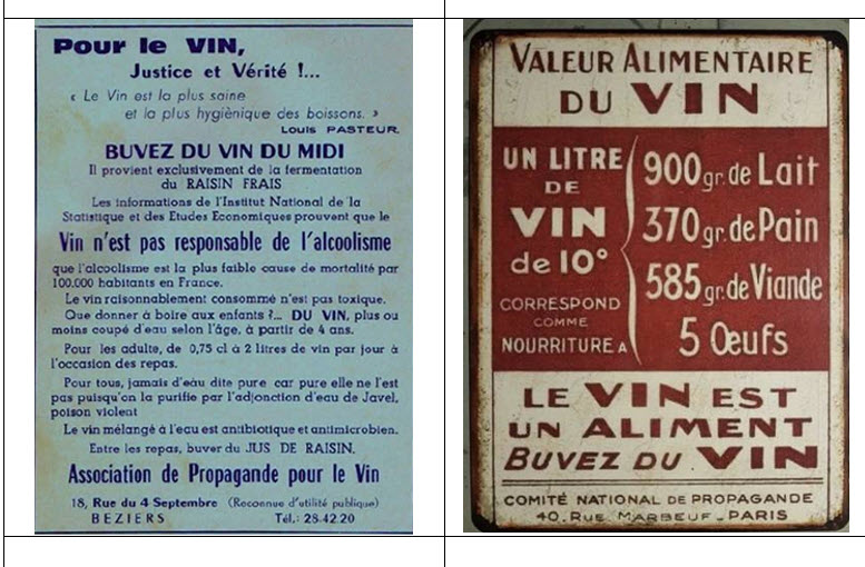 Publicité du vin au 20ème siècle … et au 21ème